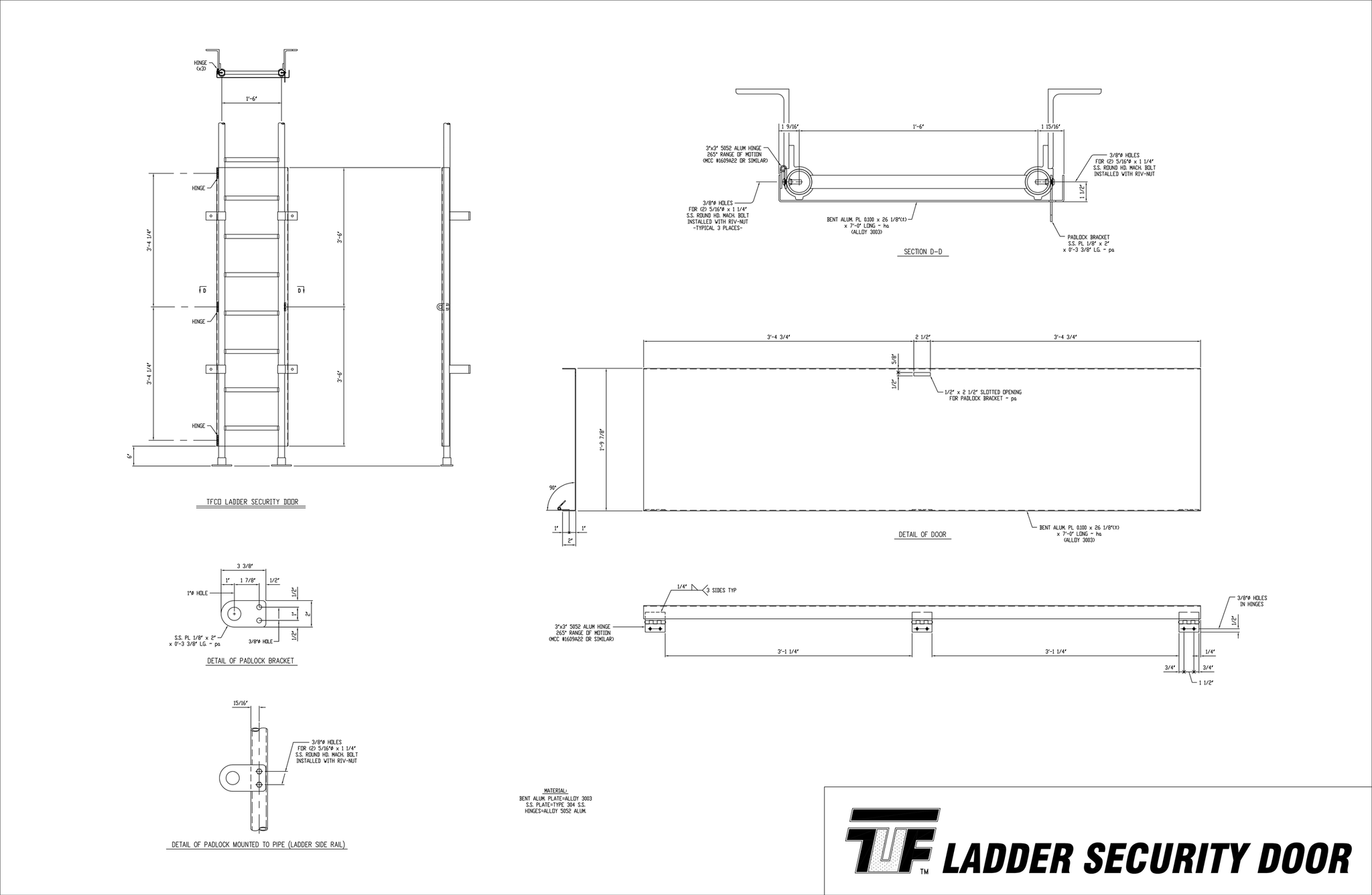 Ladder Security Door – Thompson Fabricating LLC
