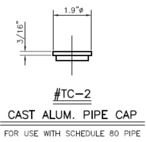 TC-2 CAP, 2" - SCH 80 – Thompson Fabricating LLC